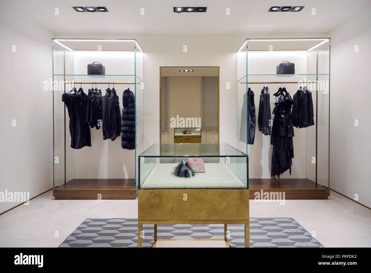Elegant store with fashion luxury brands Stock Photo - Alamy
