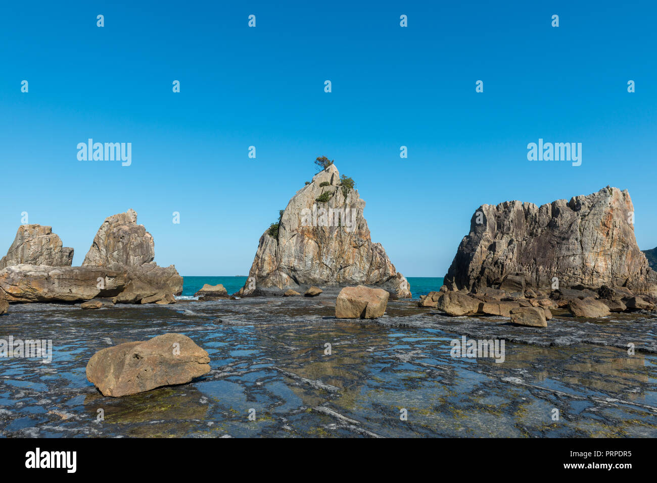 Hashigui iwa rock hi-res stock photography and images - Alamy