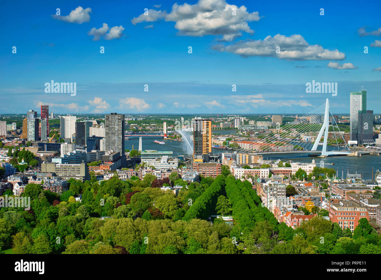 Rotterdam aerial view of the city hi-res stock photography and images ...