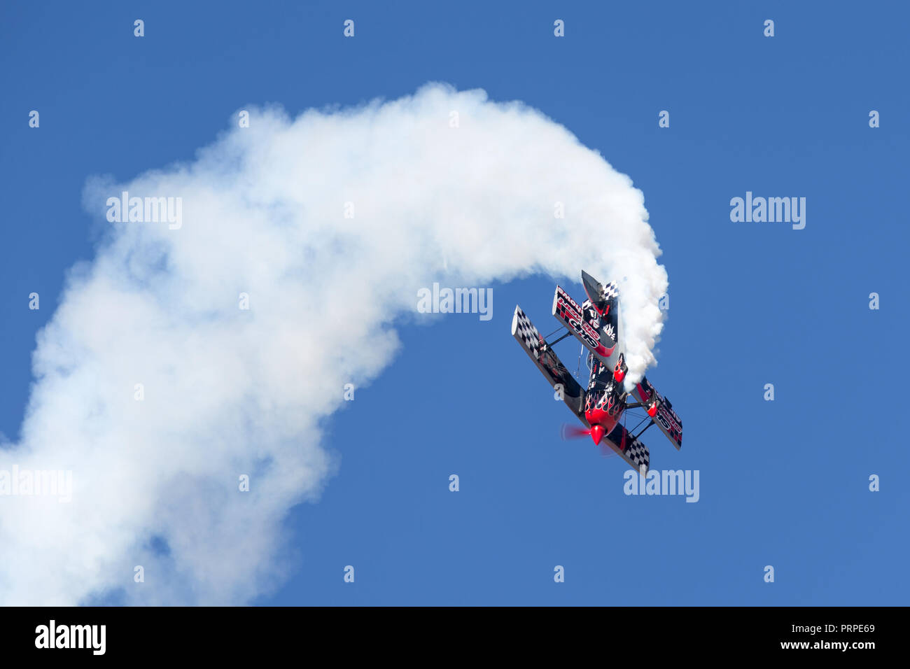 Skip Stewart flying his highly modified Pitts S-2S biplane Prometheus ...