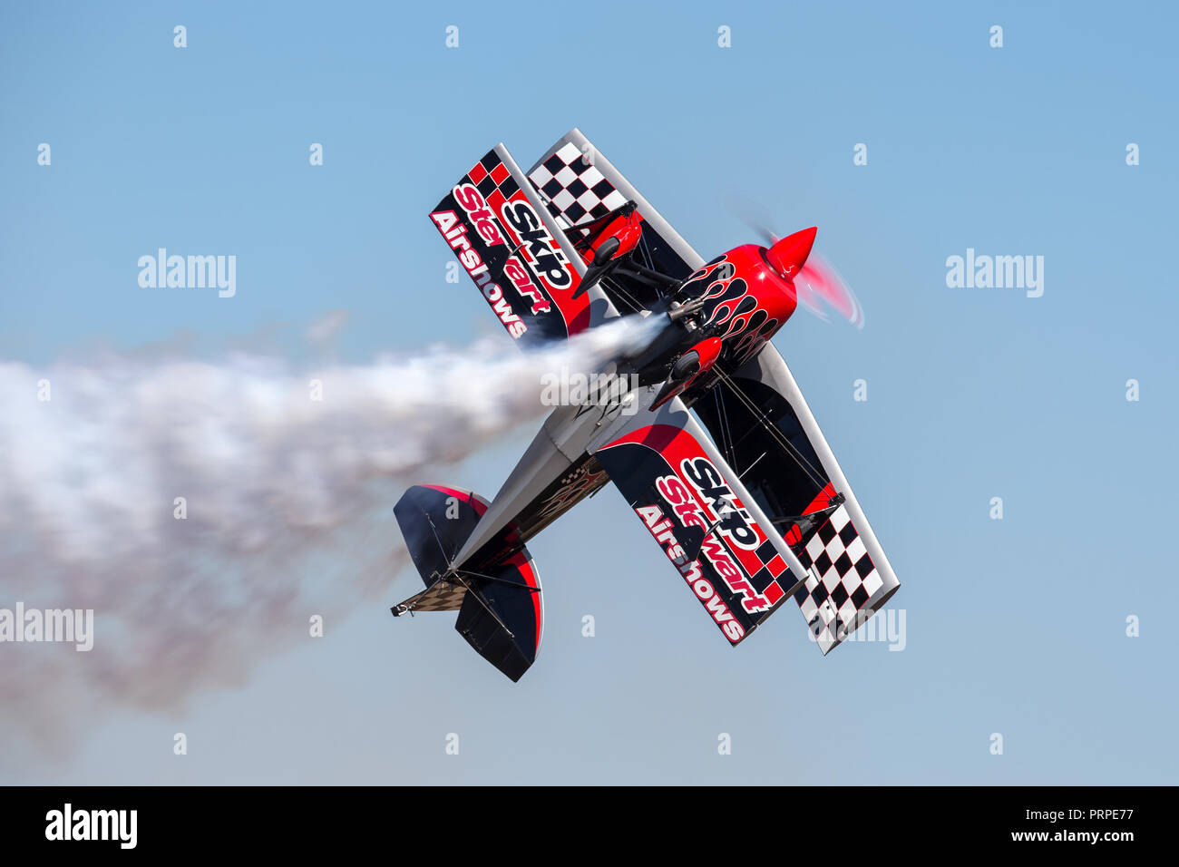 Skip Stewart flying his highly modified Pitts S-2S biplane Prometheus ...
