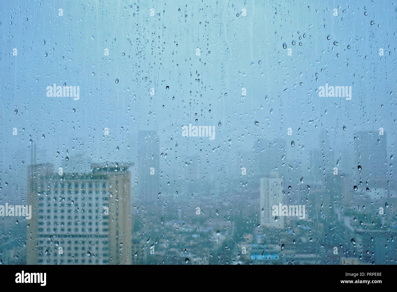 Rain drops on window Stock Photo - Alamy