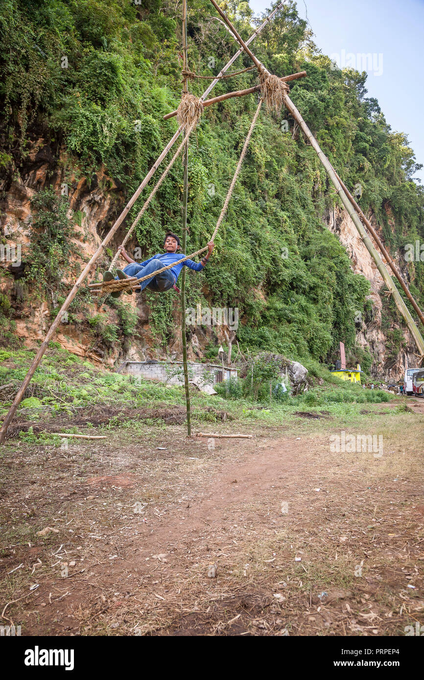 Bamboo swing hi-res stock photography and images - Alamy