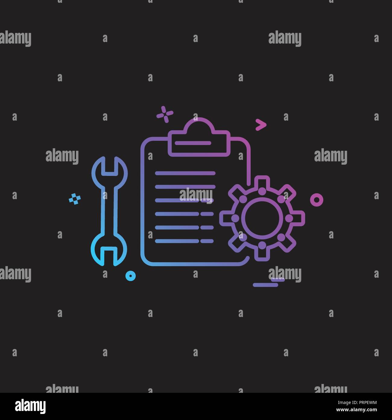 Mechanical Checklist icon design vector Stock Vector Image & Art - Alamy