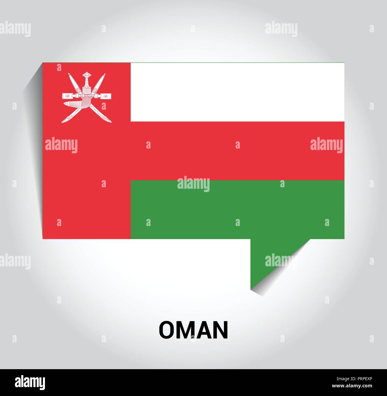 Oman flag design vector Stock Vector Image & Art - Alamy