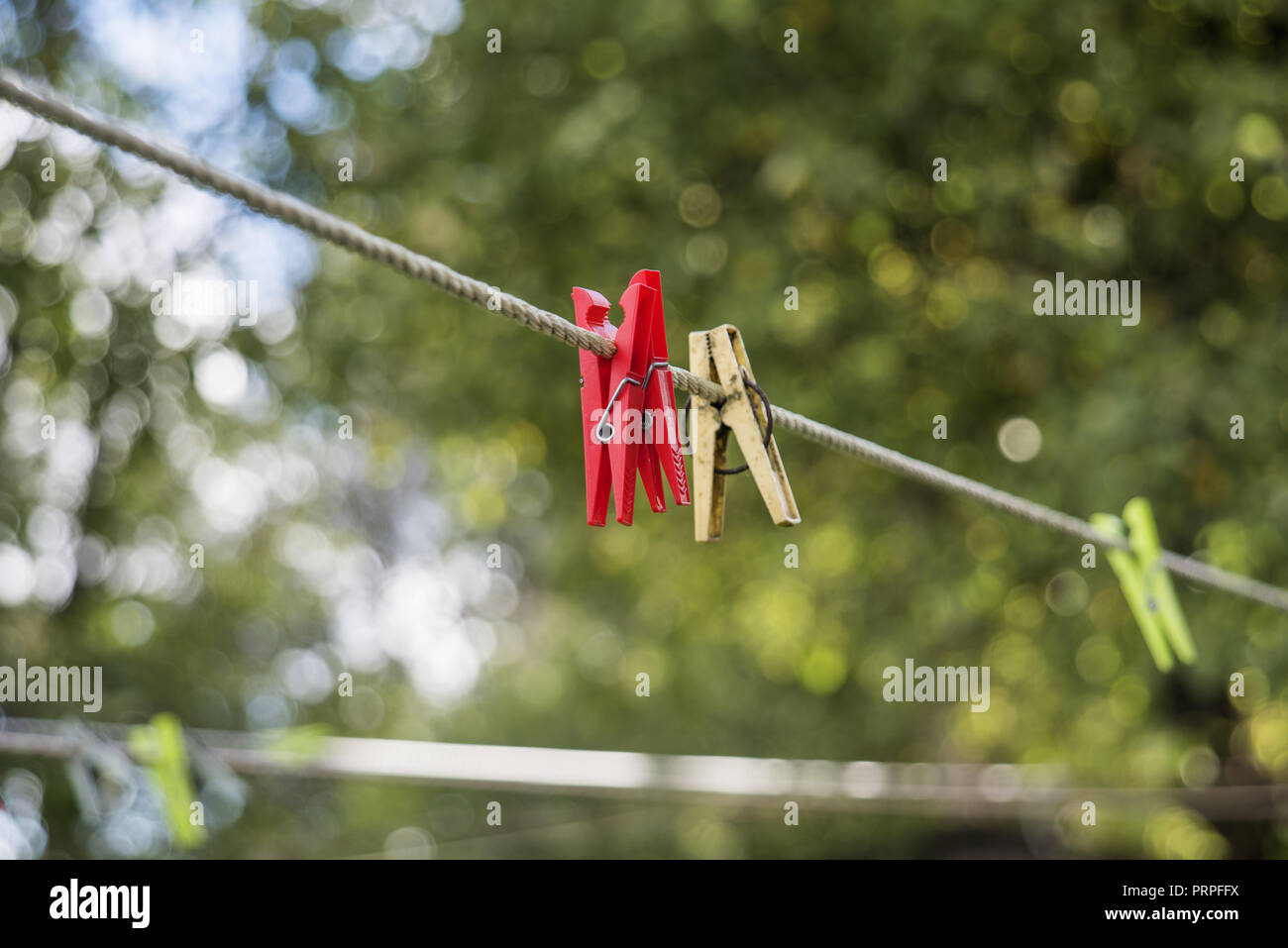 Empty Clothesline High Resolution Stock Photography and Images - Alamy