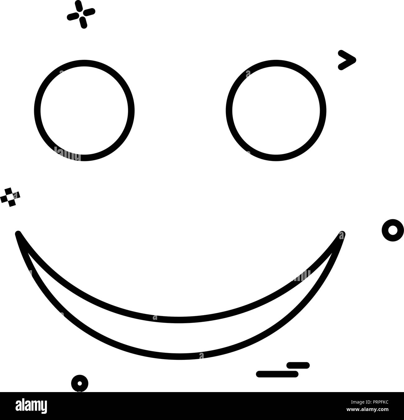 Smiley icon design vector Stock Vector Image & Art - Alamy