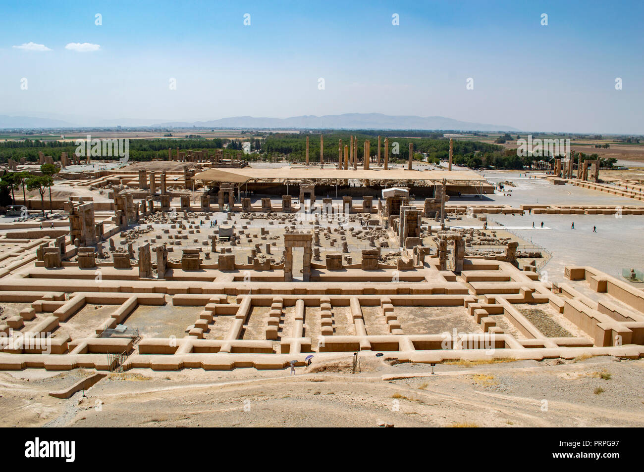An elevated view of Persepolis in Iran Stock Photo - Alamy