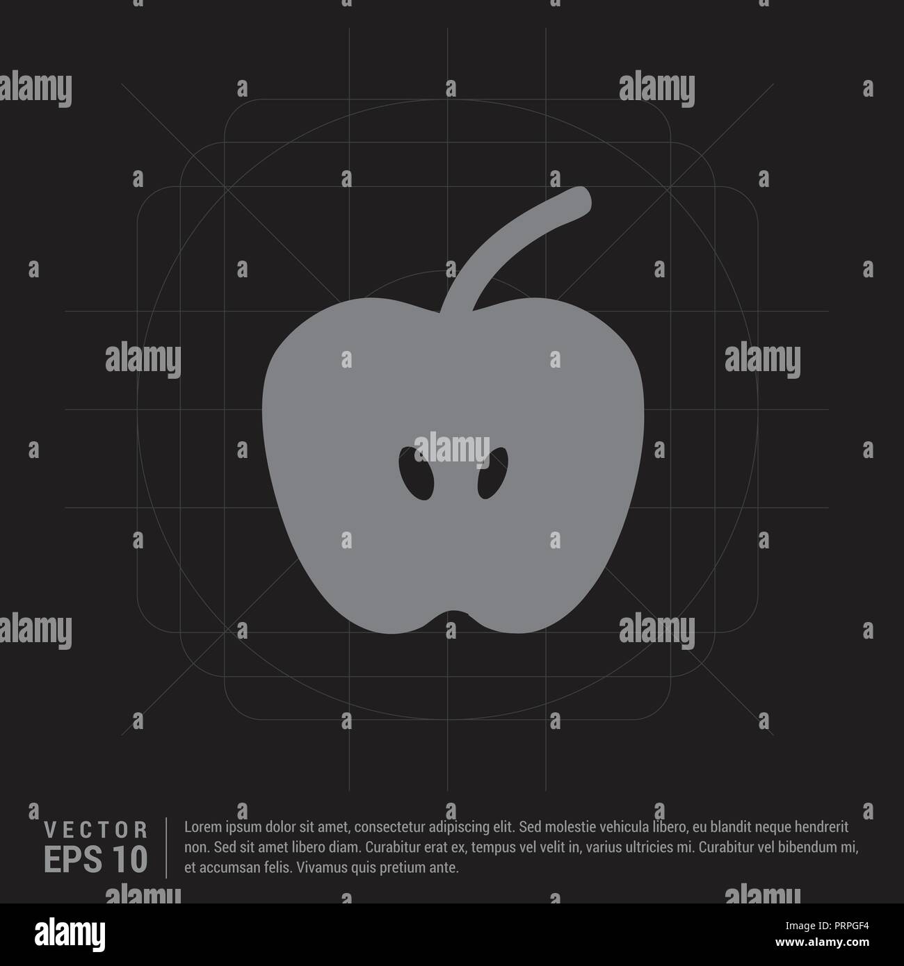 Apple fruit icon Stock Vector Image & Art - Alamy
