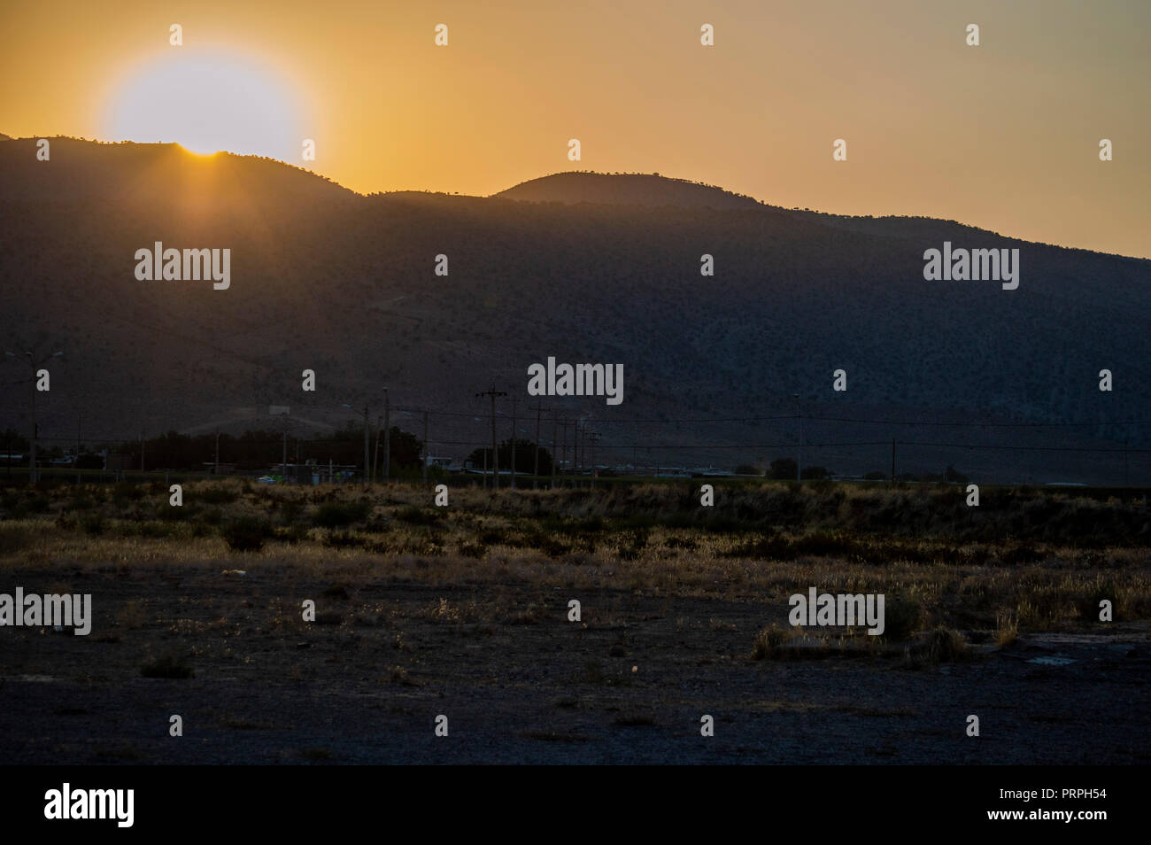 The sun setting at Pasargad in Iran Stock Photo - Alamy