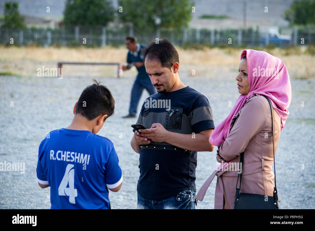 Mother son waiting hi-res stock photography and images - Alamy