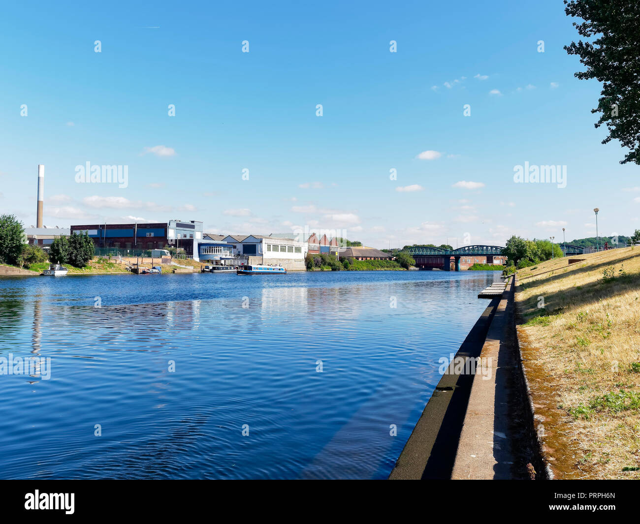 Looking down the River Trent, towards the Lady Bay road bridge. On the ...
