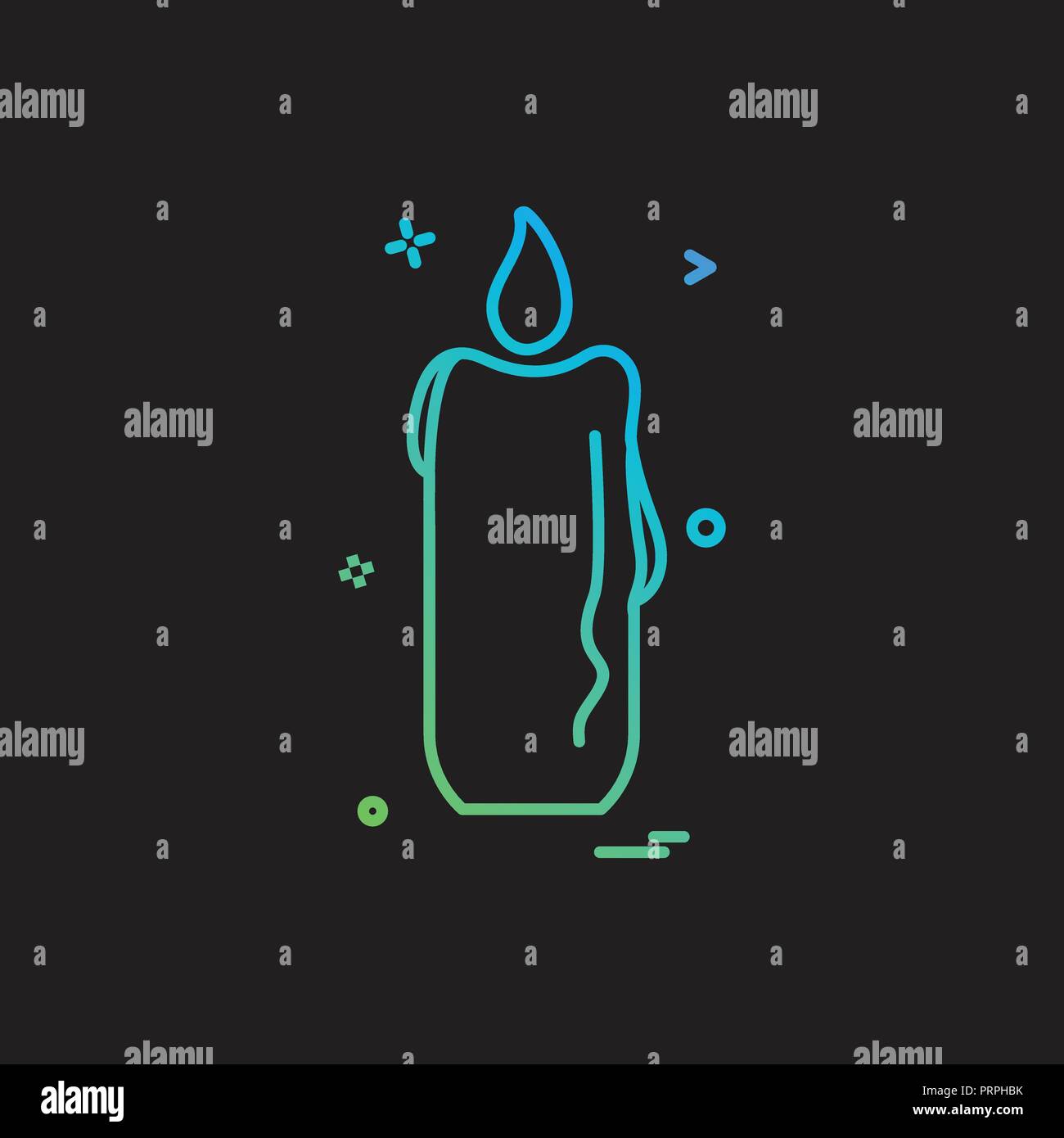 Candel decoration Stock Vector Images - Alamy