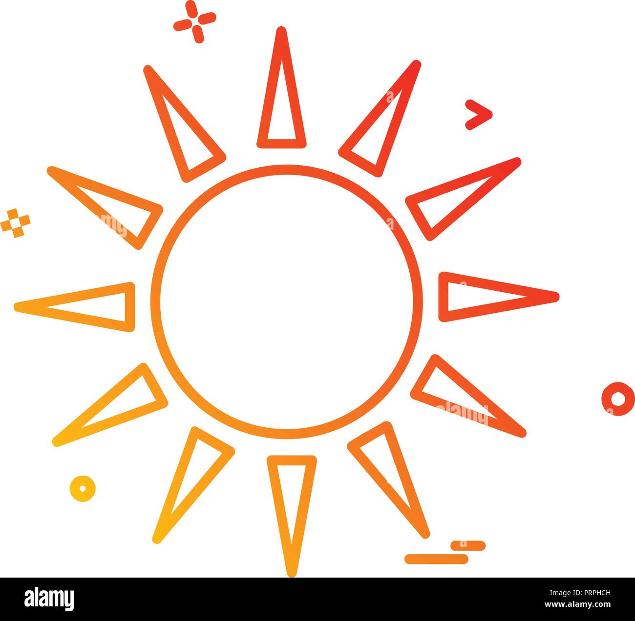 Sun icon design vector Stock Vector Image & Art - Alamy