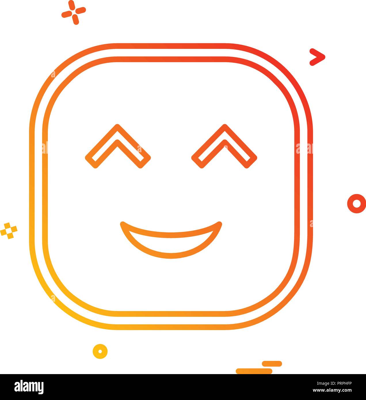 Smiley icon design vector Stock Vector Image & Art - Alamy