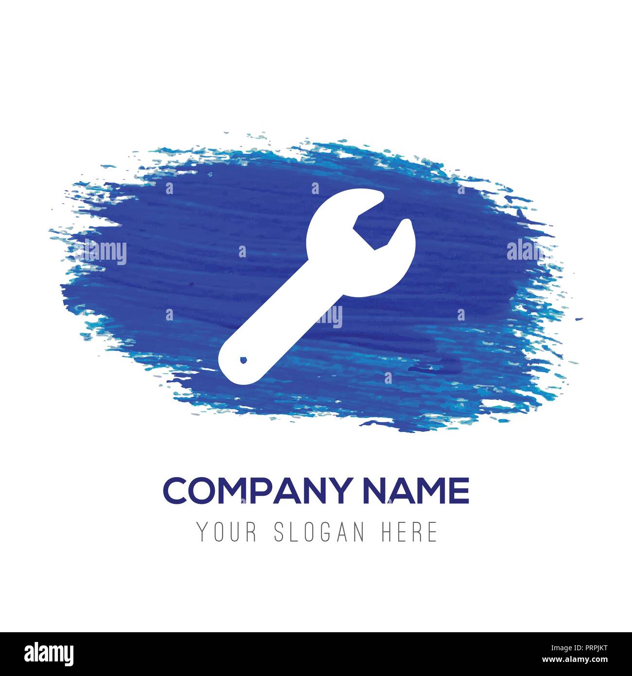 Wrench Icon - Blue watercolor background Stock Vector Image & Art - Alamy