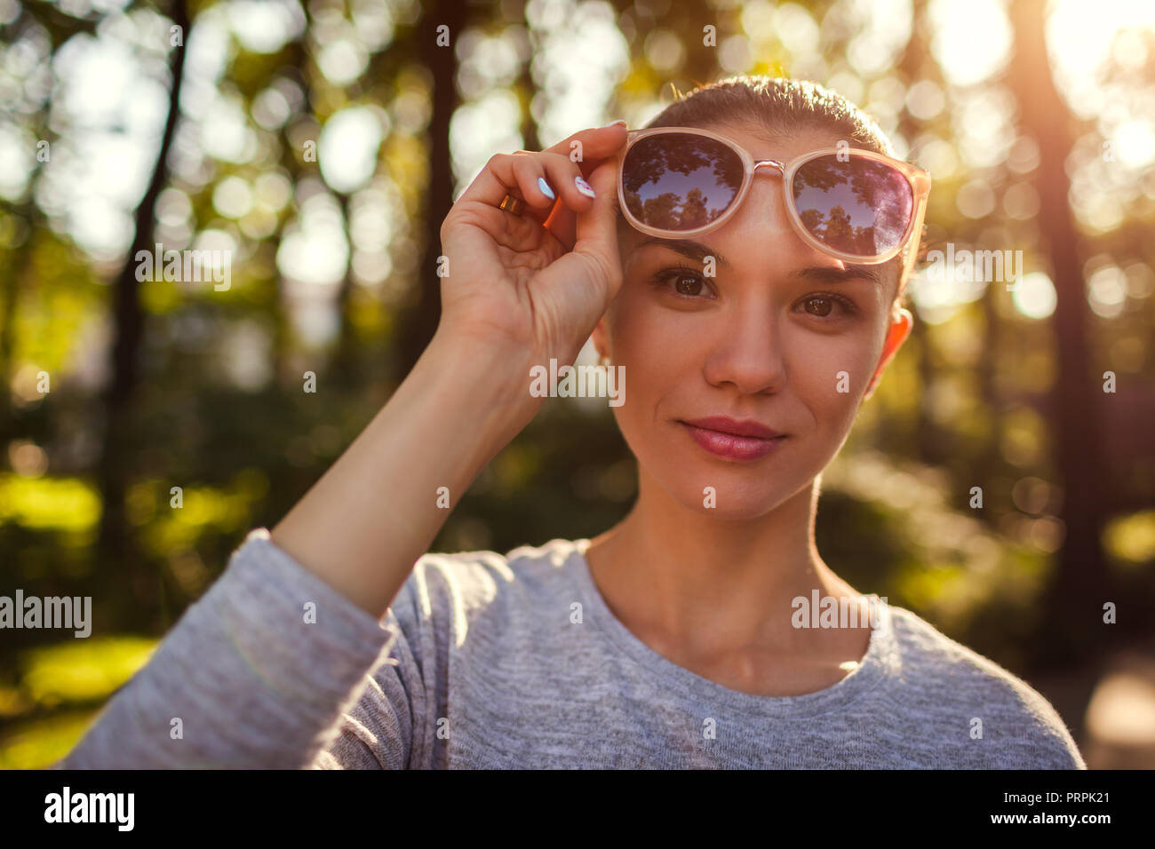 Girl taking off her makeup hi-res stock photography and images - Alamy