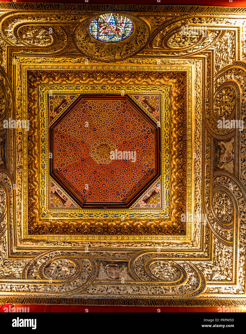 Segovia, Spain - October 9, 2017: The Alcazar of Segovia. Detail of ...