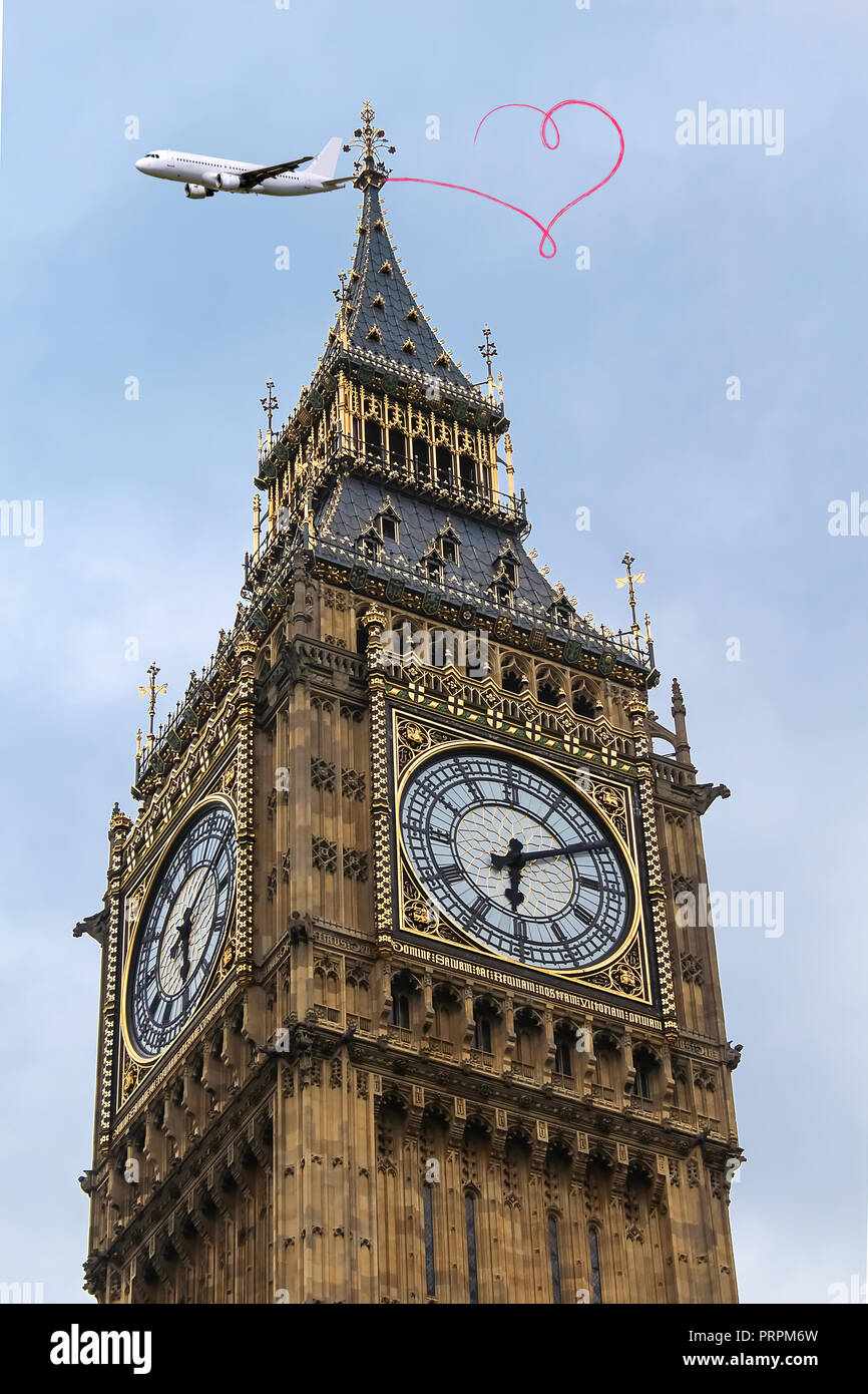 Big Ben, close-up of the popular London landmark, the clock tower known ...