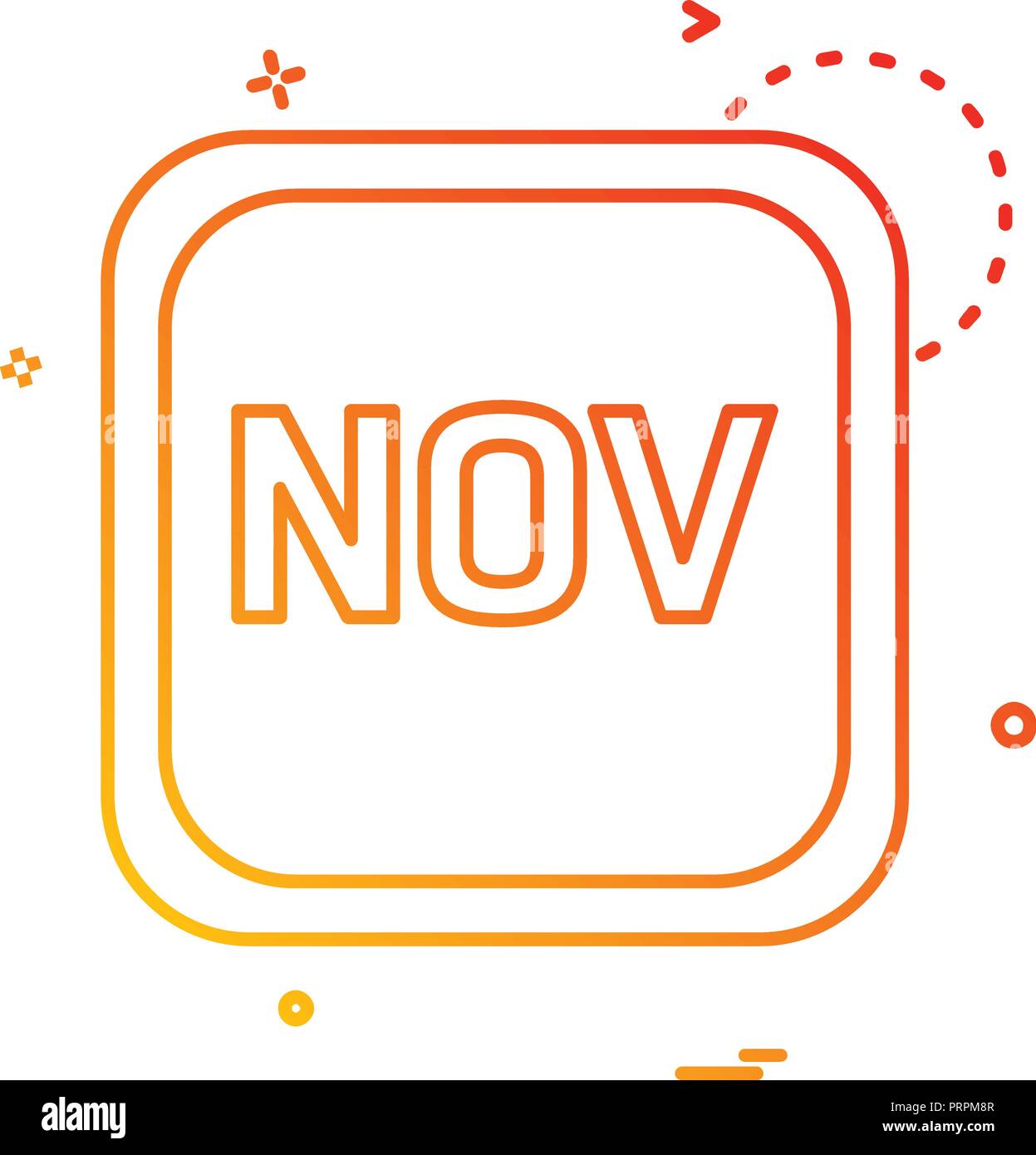 November Calender icon design vector Stock Vector Image & Art - Alamy