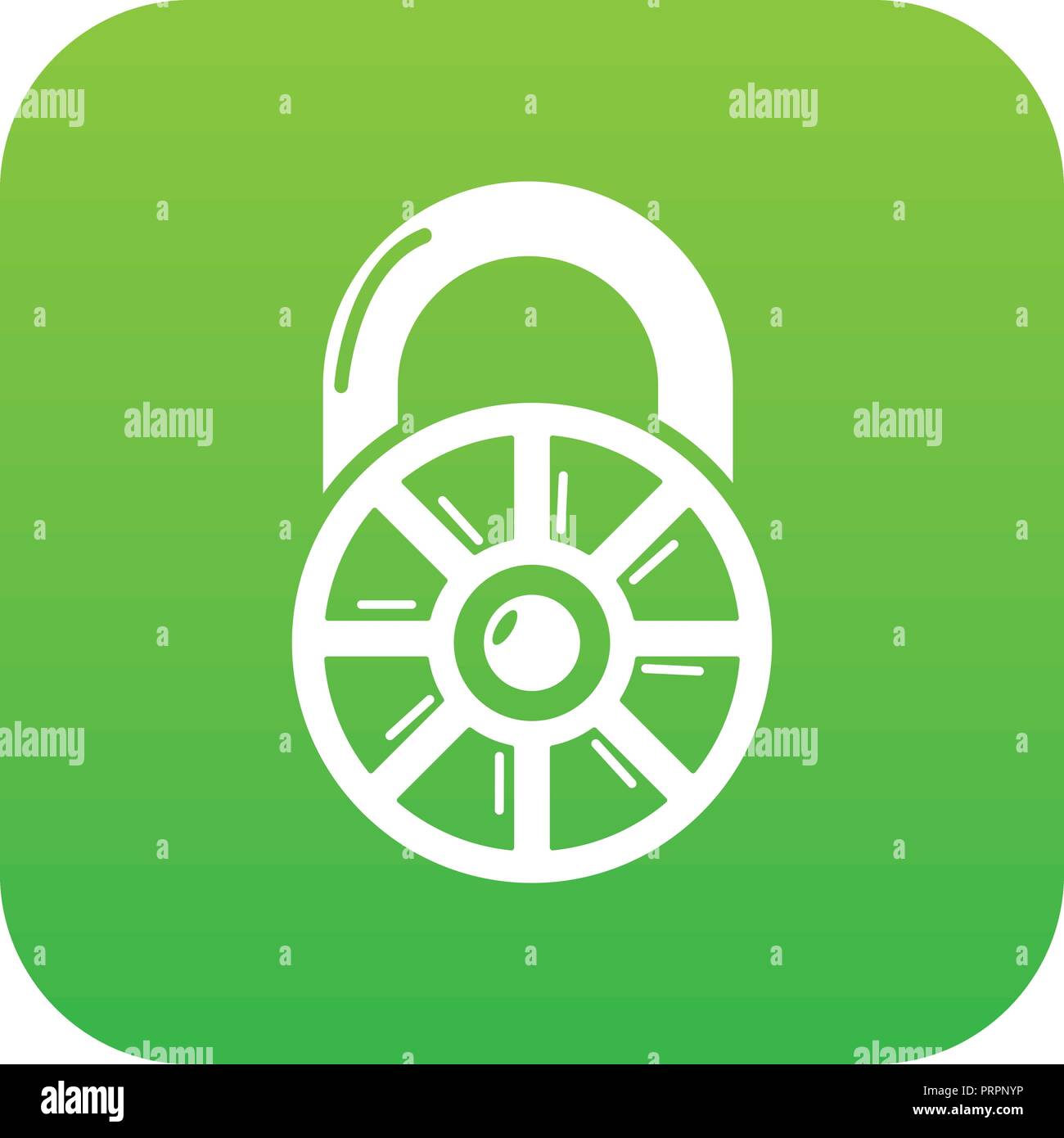 Lock modern icon green vector Stock Vector Image & Art - Alamy