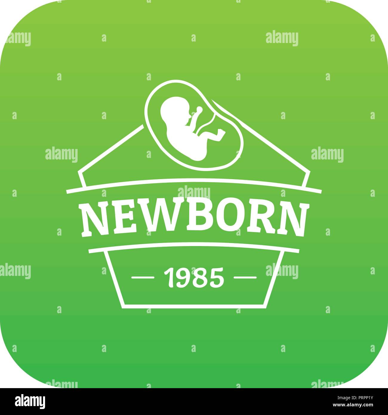 Newborn icon green vector Stock Vector Image & Art - Alamy
