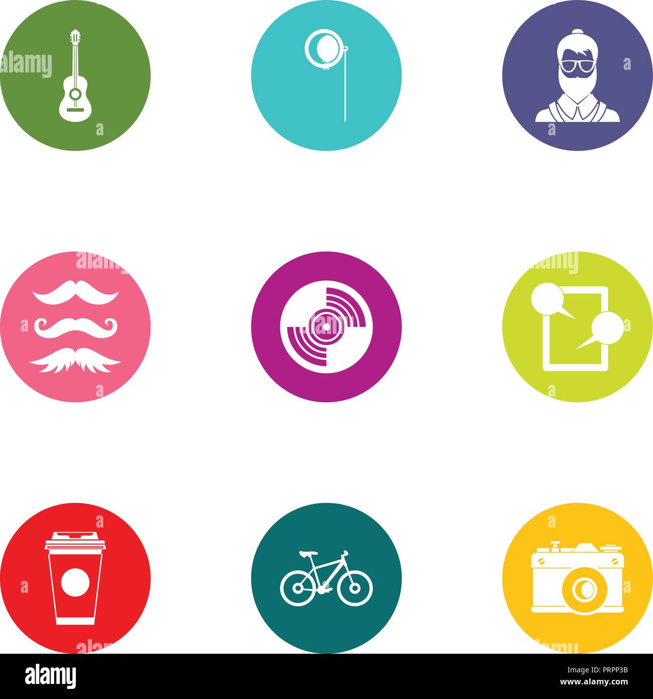 Modern nation icons set, flat style Stock Vector Image & Art - Alamy