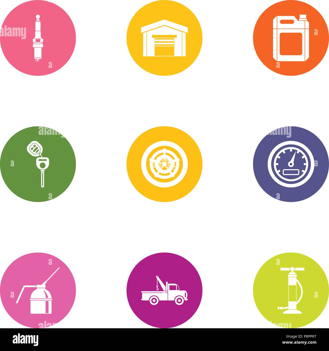 Shed icons set, flat style Stock Vector Image & Art - Alamy