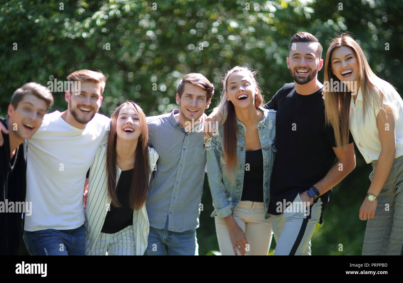 group of like-minded friends standing together Stock Photo - Alamy