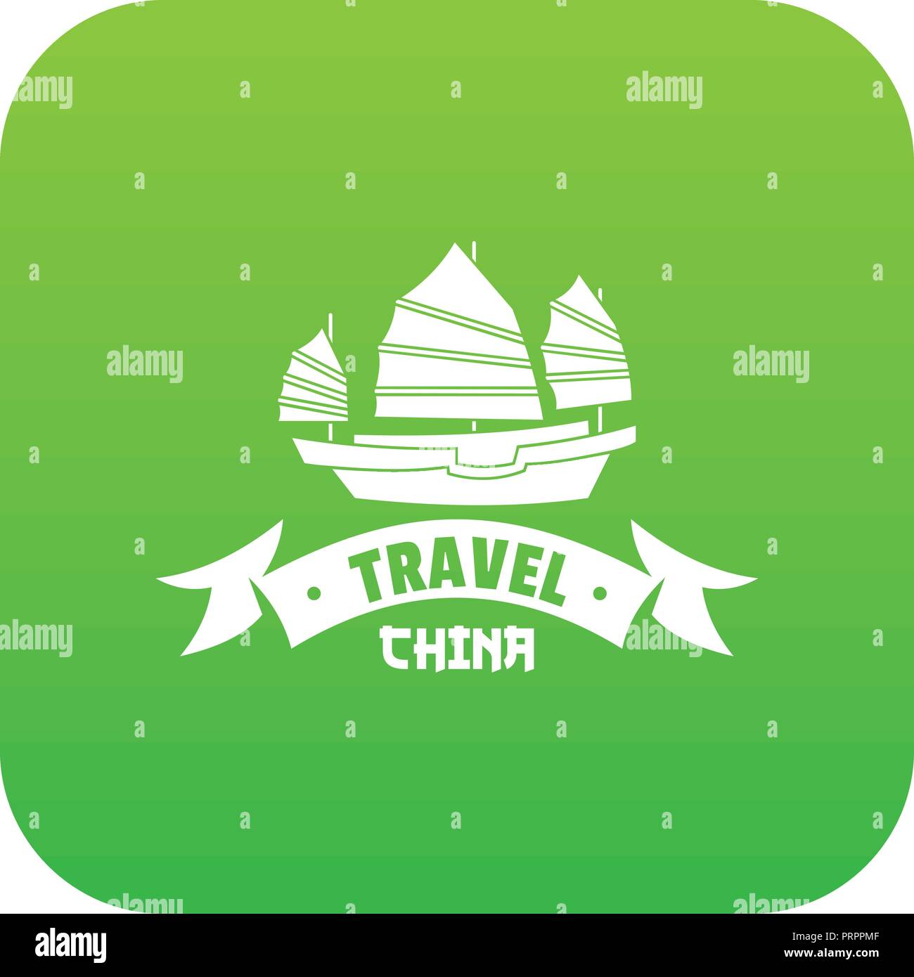 China ship icon green vector Stock Vector Image & Art - Alamy