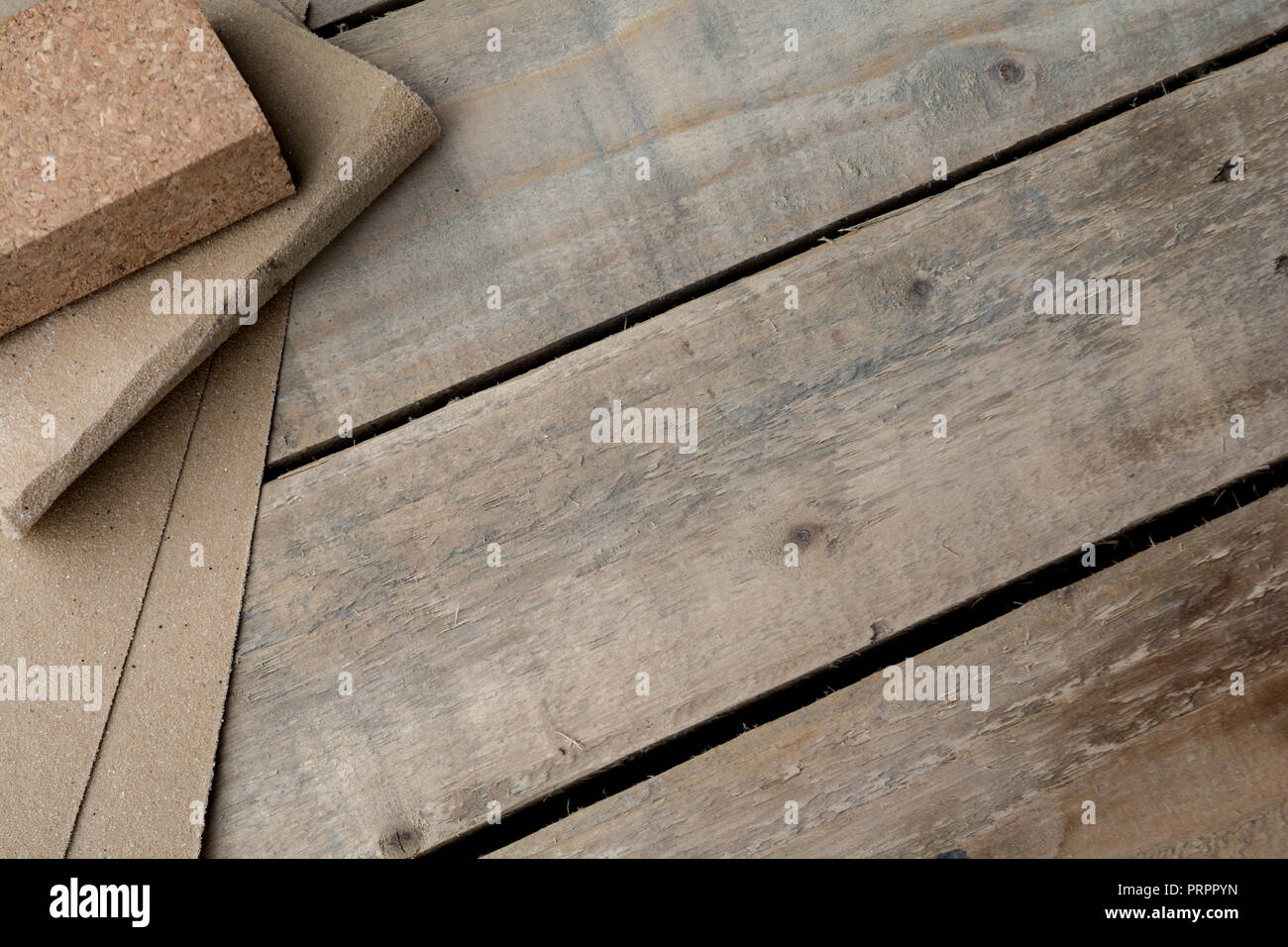 Carpentry background of wooden boards in a workshop Stock Photo - Alamy