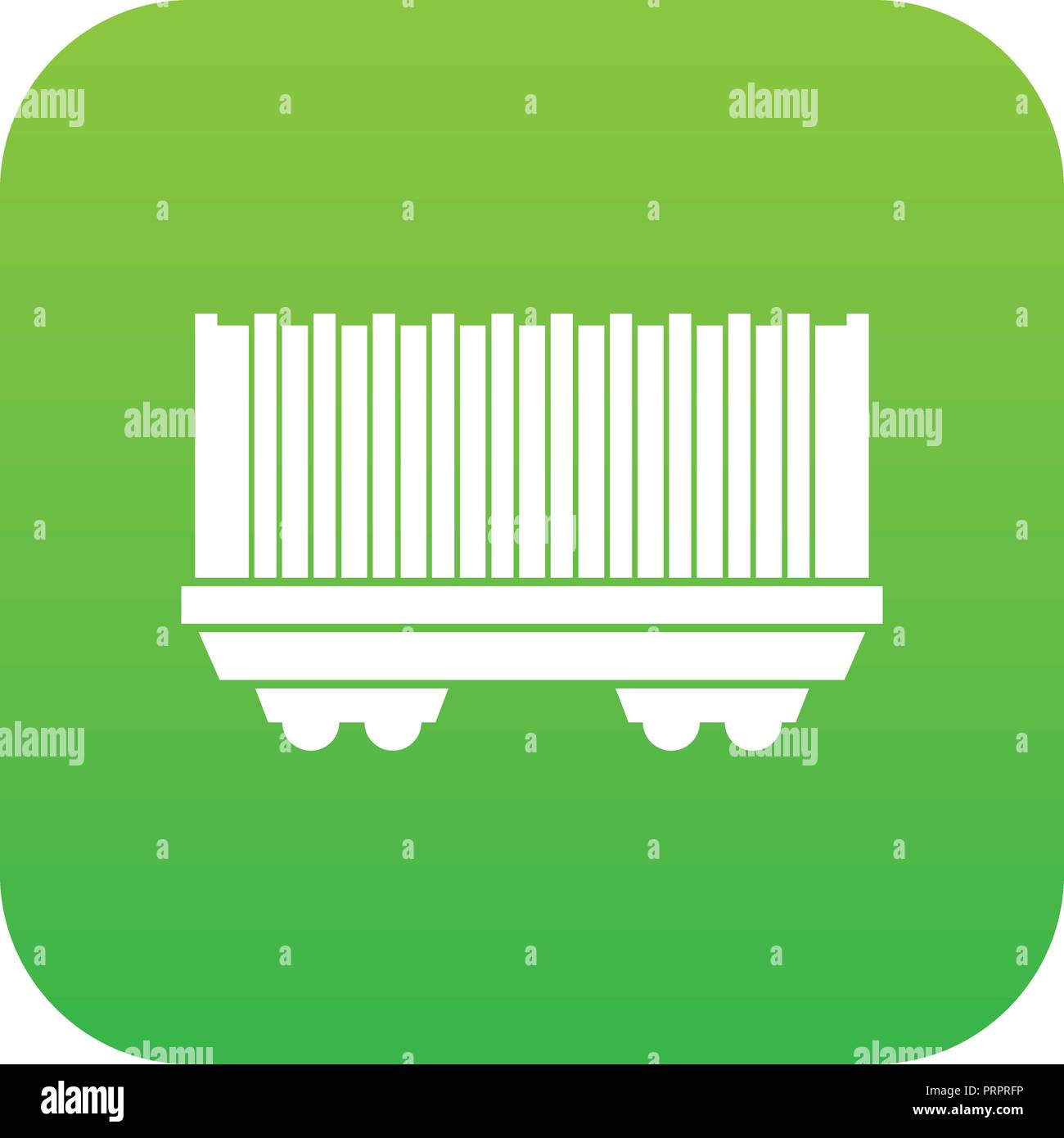 Cargo wagon icon digital green Stock Vector Image & Art - Alamy
