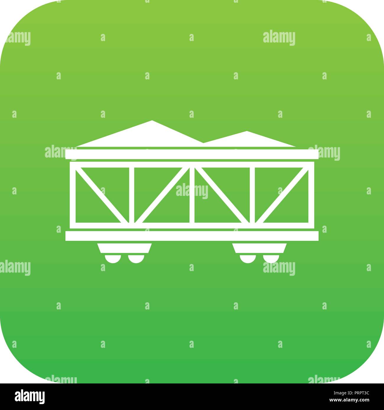 Train cargo wagon icon digital green Stock Vector Image & Art - Alamy