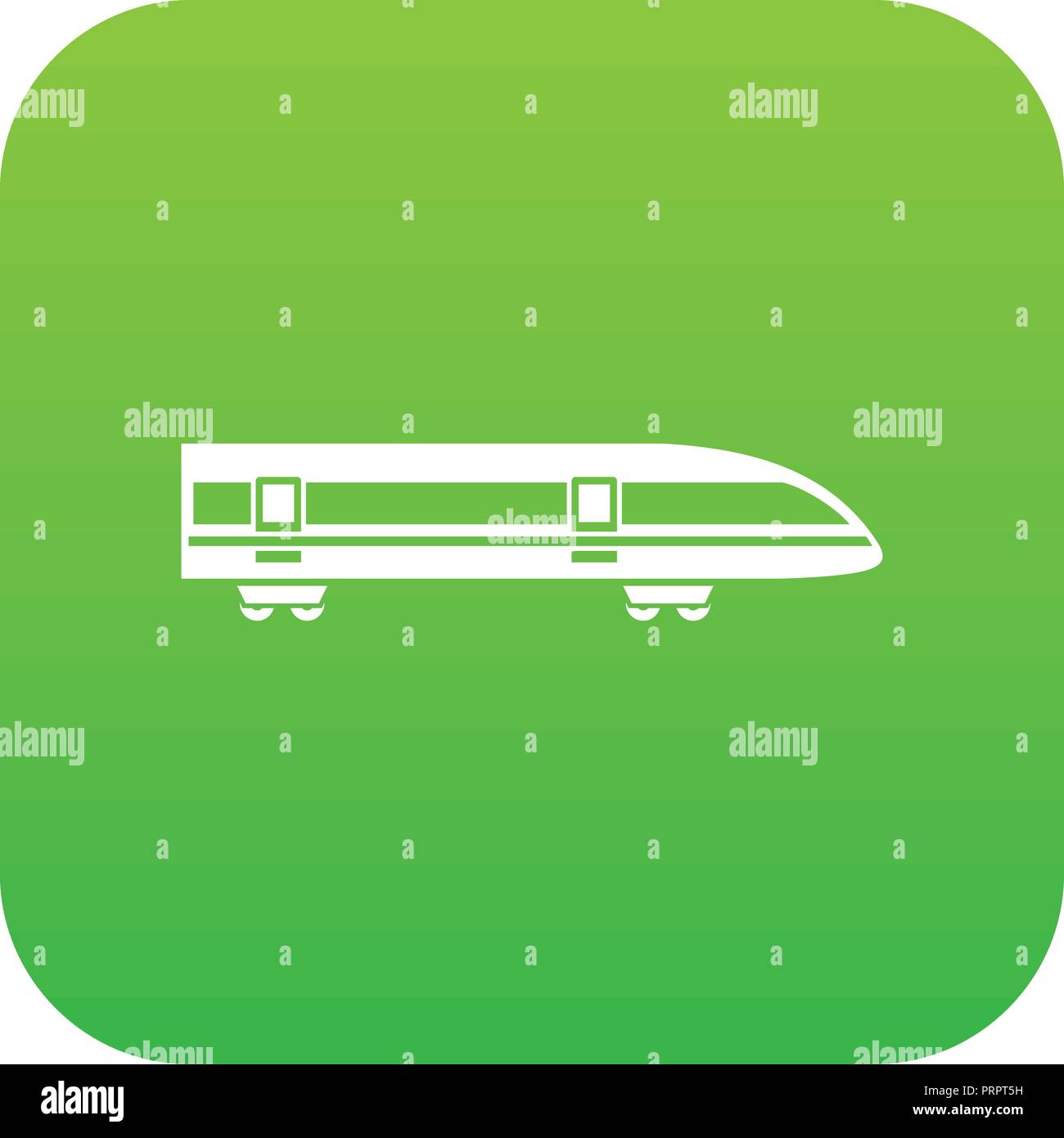 Modern high speed train icon digital green Stock Vector Image & Art - Alamy