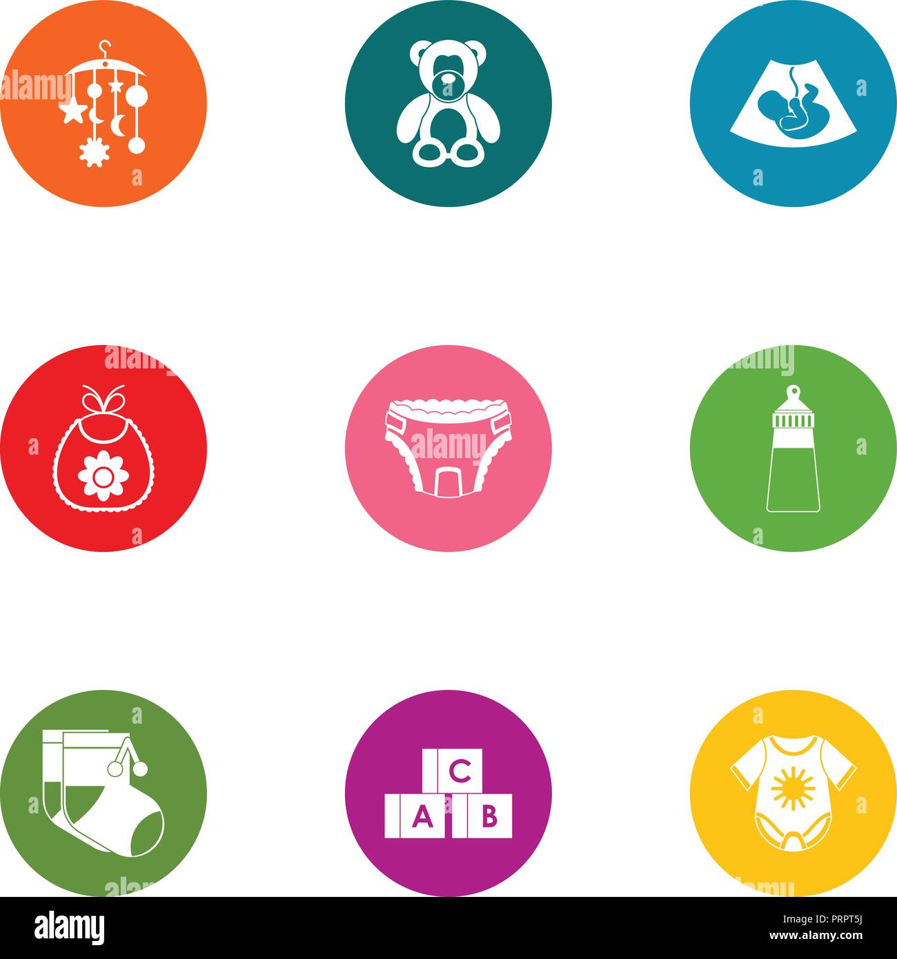 Clack icons set, flat style Stock Vector Image & Art - Alamy