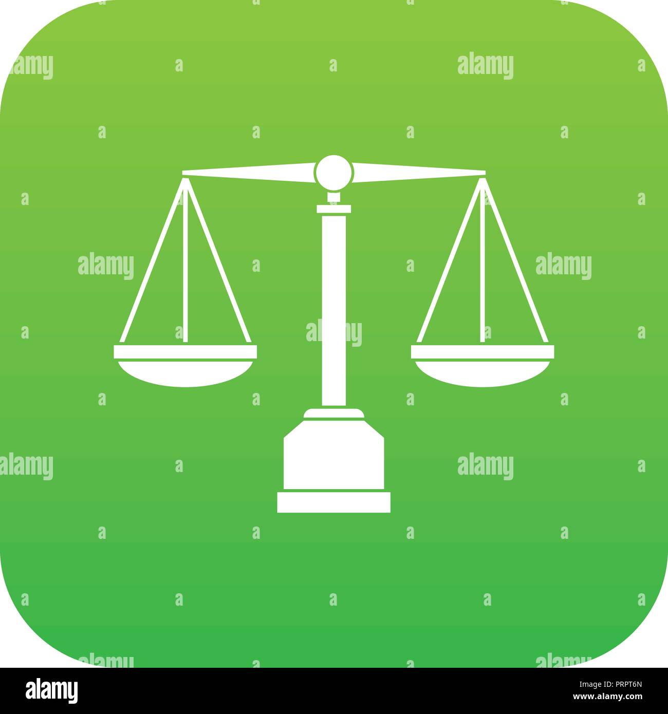 Justice scale icon digital green Stock Vector Image & Art - Alamy