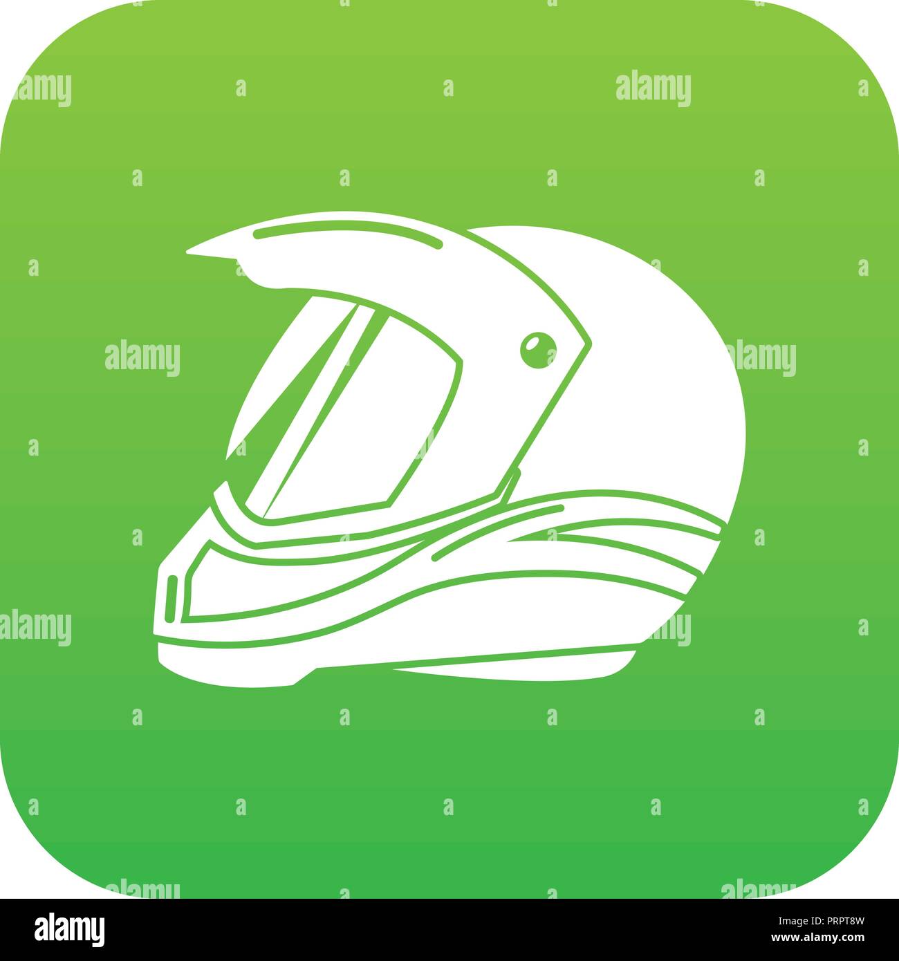 Motorcycle helmet racing icon green vector Stock Vector Image & Art - Alamy