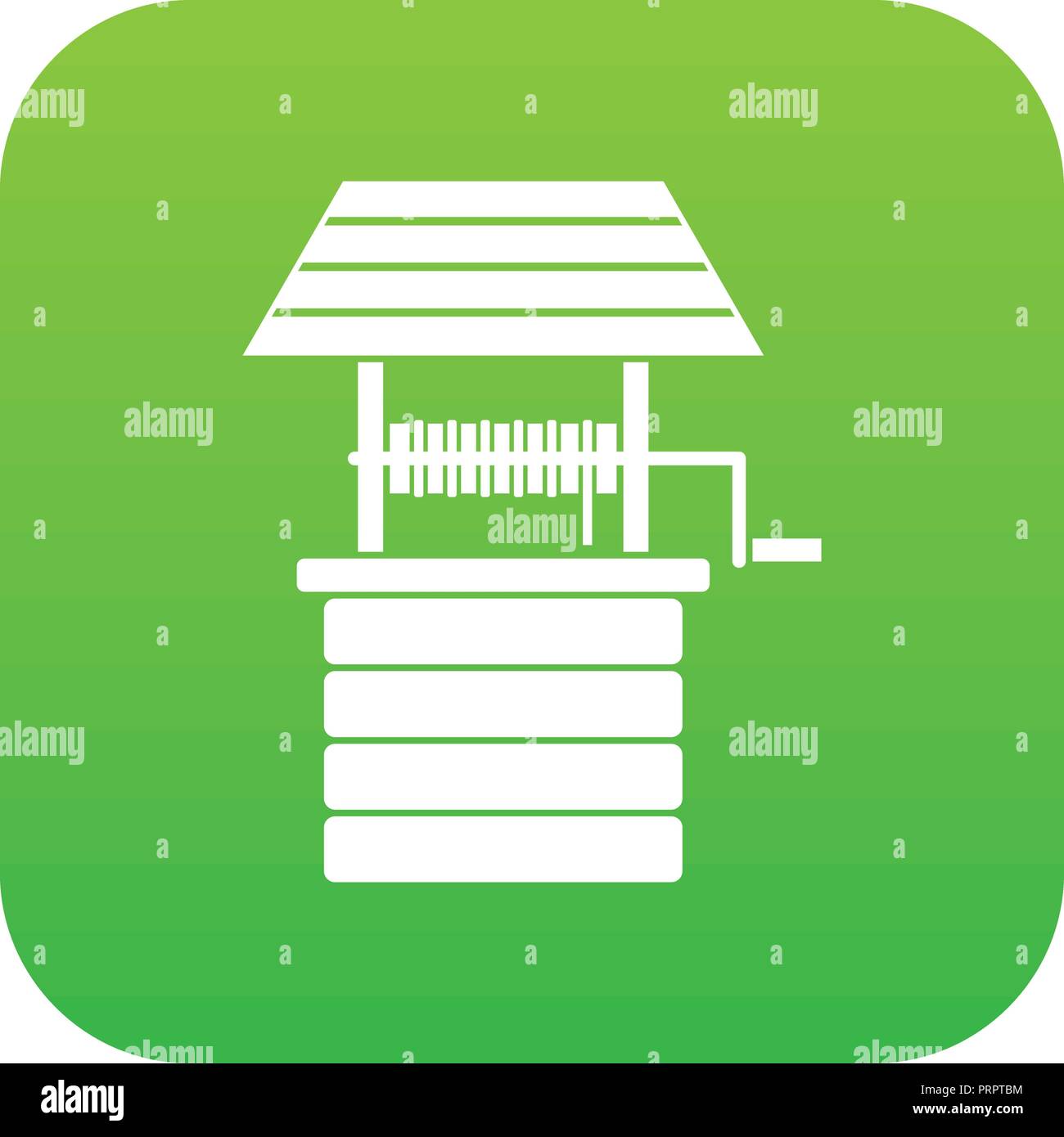 Water well icon digital green Stock Vector Image & Art - Alamy