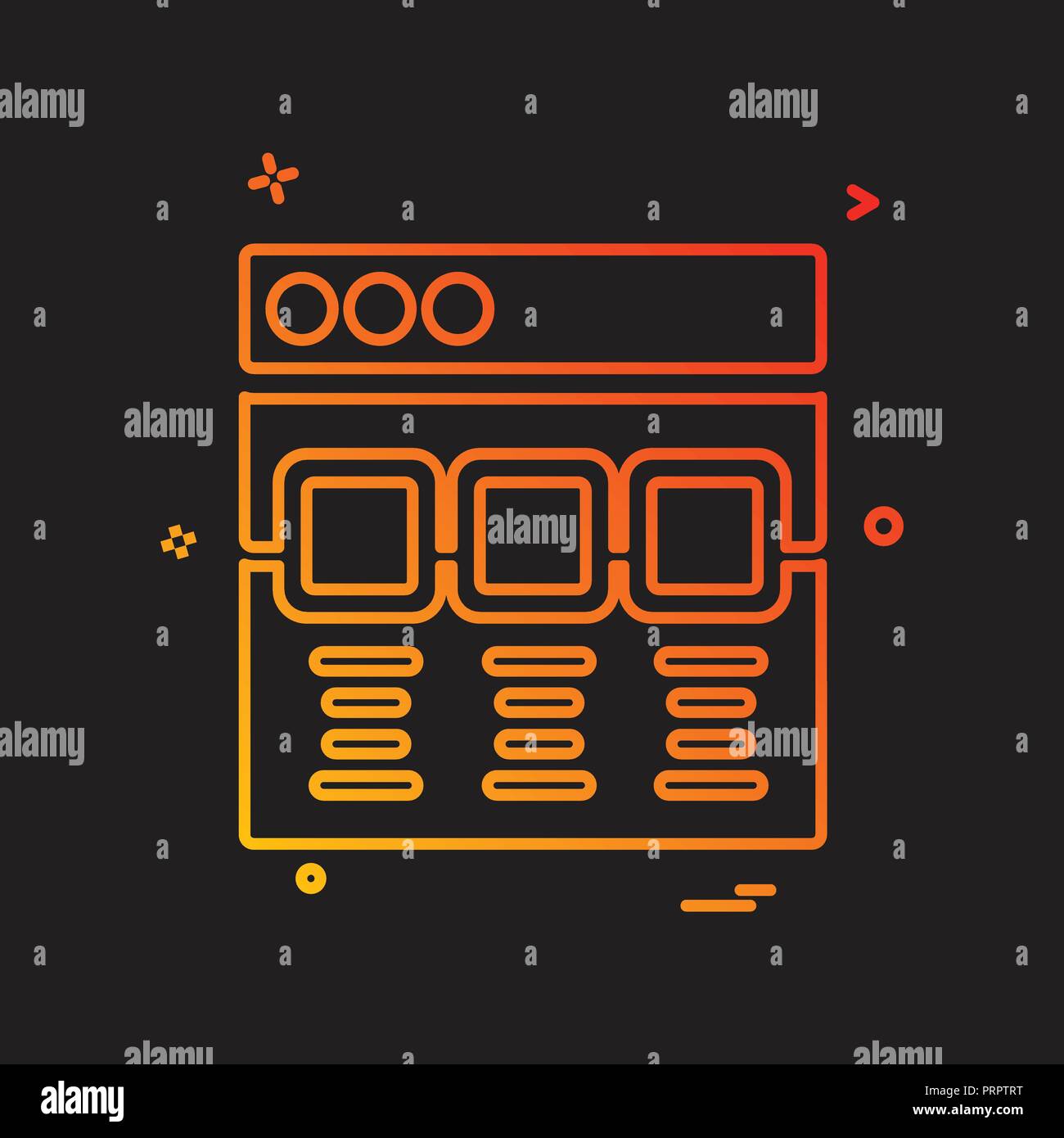 Web layouts icon design vector Stock Vector Image & Art - Alamy