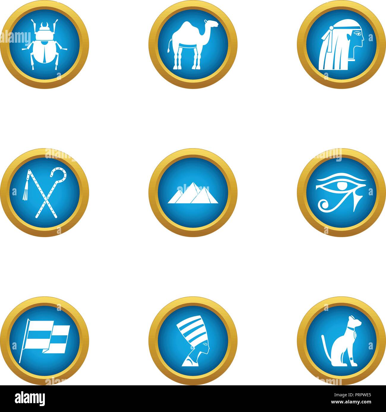 Generation icons set, flat style Stock Vector Image & Art - Alamy