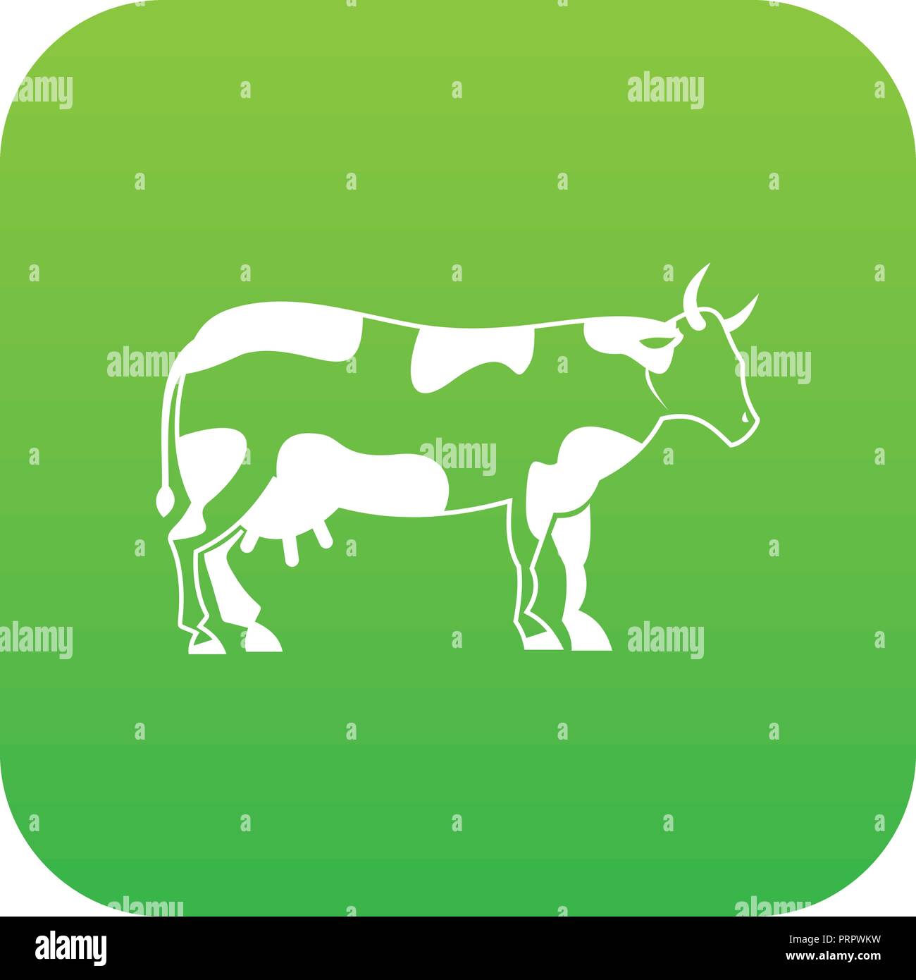 Cow icon digital green Stock Vector Image & Art - Alamy