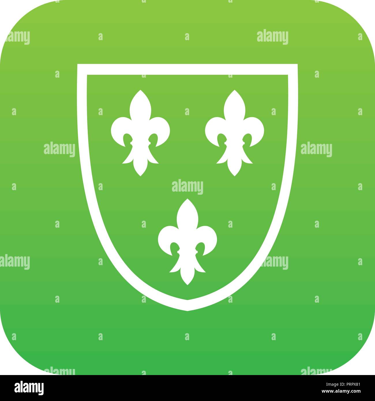 Crest icon digital green Stock Vector Image & Art - Alamy