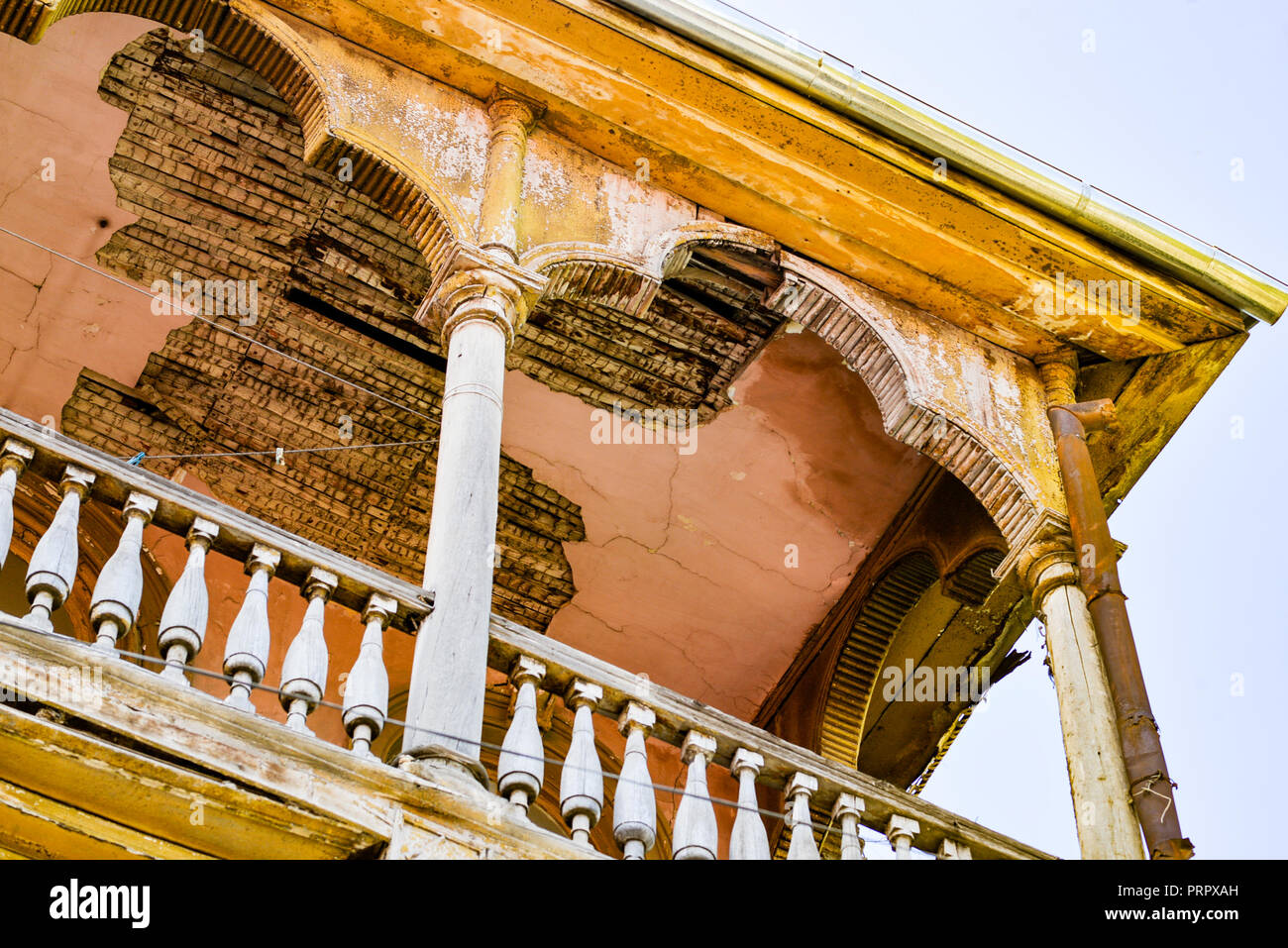 The ceiling is giving way in the roof of the architecturally beautiful ...
