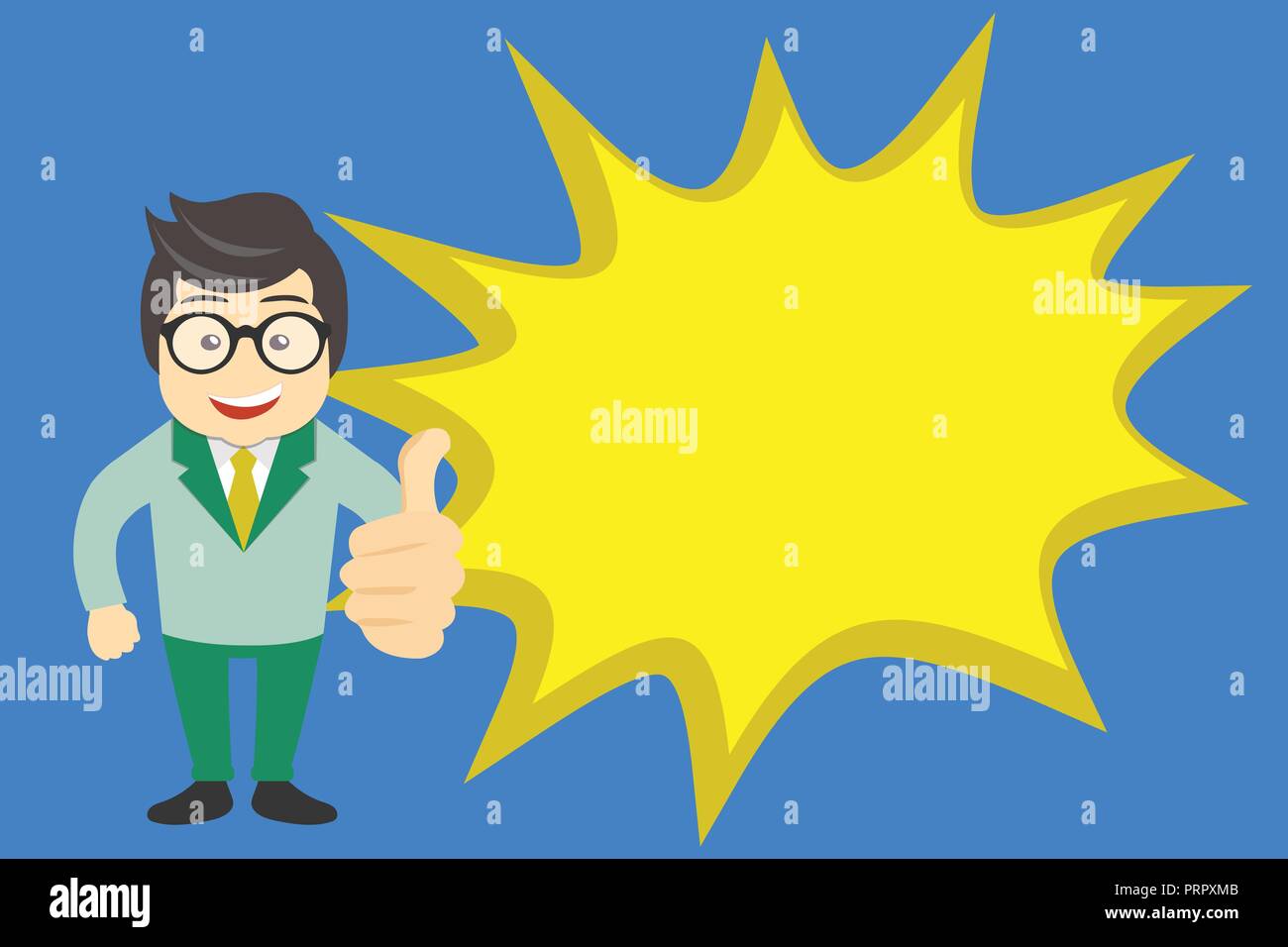 The empty man boom! Stock Vector Images - Alamy