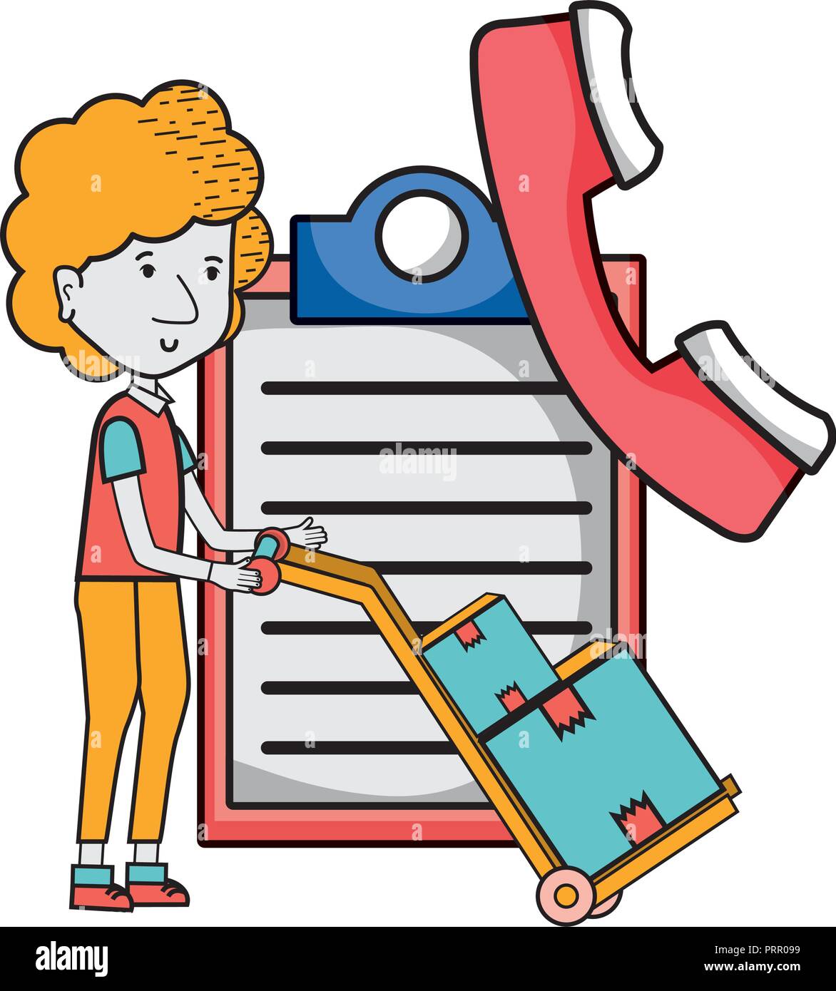 Delivery service cartoon Stock Vector Image & Art - Alamy
