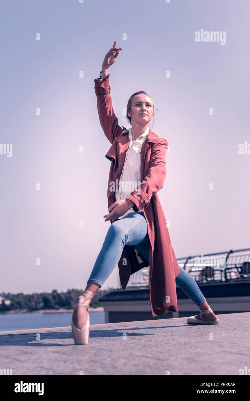 Beautiful female dancer enjoying ballet hi-res stock photography and ...