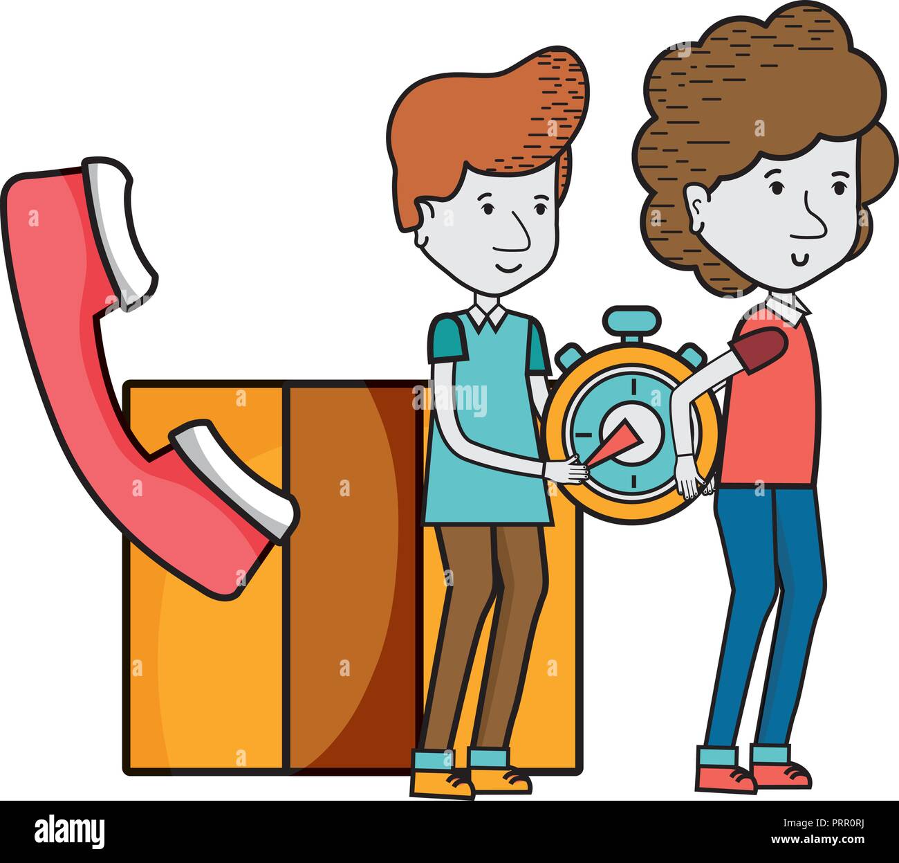 Delivery service cartoon Stock Vector Image & Art - Alamy