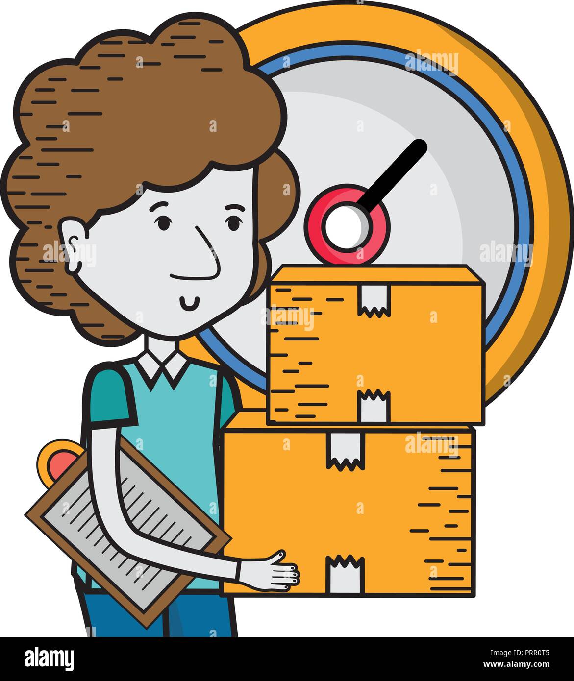 Delivery service cartoon Stock Vector Image & Art - Alamy