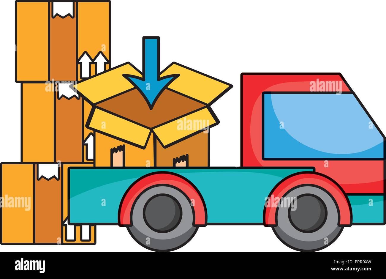 Delivery service cartoon Stock Vector Image & Art - Alamy