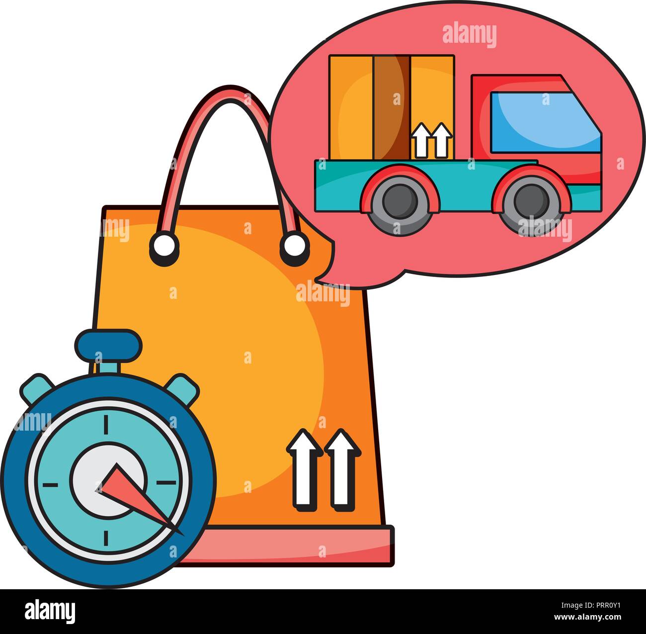 Delivery service cartoon Stock Vector Image & Art - Alamy